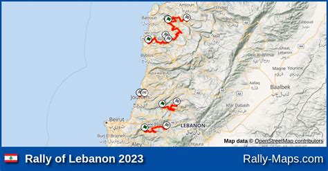 Maps Rally Of Lebanon 2023 Merc Rally