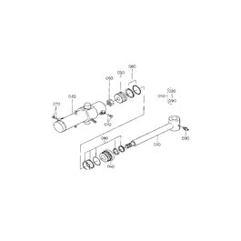 Kubota Bt751 Parts B04000 Swing Cylinder Component Parts Parts And