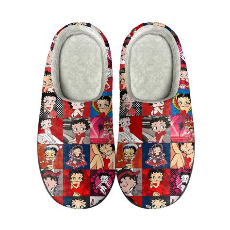 Betty Boop Cozy Unisex Winter Slippers Betty Boop Winter Shoes Sold By