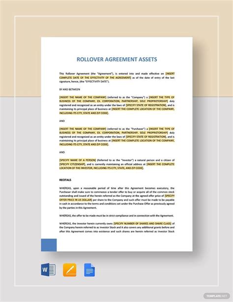 7 Asset Transfer Agreement Templates Pdf
