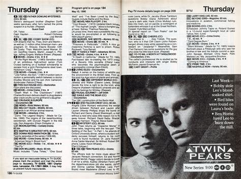 Twin Peaks In Tv Guide From May 5 1990 Twin Peaks Blog