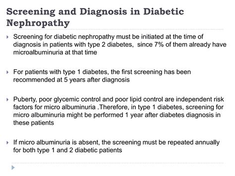 Diabetic Nephropathy Medical Management Pptx