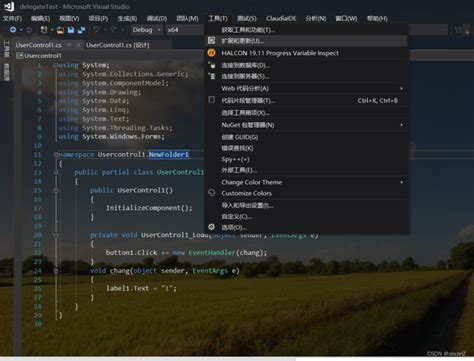 Vs修改背景和主题 Vs2017页面主题 Csdn博客