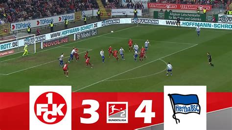 1 FC Kaiserslautern gegen Hertha BSC 3 4 2 Bundesliga 2024 25 Spielen Höhepunkte YouTube