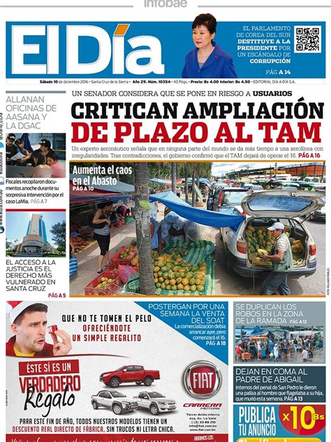 El Día Bolivia Domingo 11 De Diciembre De 2016 Infobae