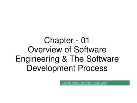 Ppt Overview Of Software Engineering And Development Process Powerpoint
