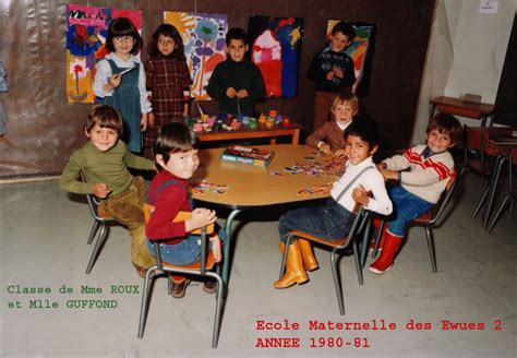 Photo De Classe Grande Section De 1980 Ecole Les Ewues Cluses