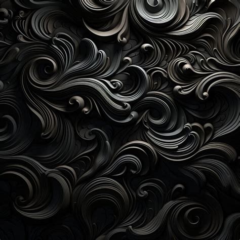 Premium Photo The Captivating Elegance Of Black Patterns
