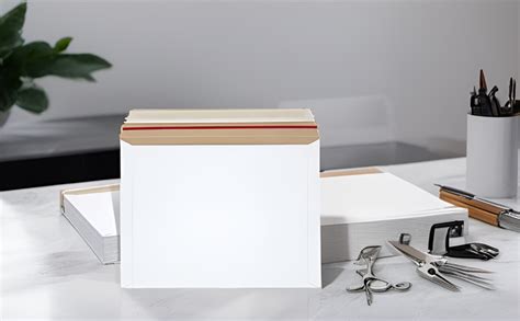 Rhblme 60 Pack Rigid Cardboard Envelopes 13x96 Inch Self