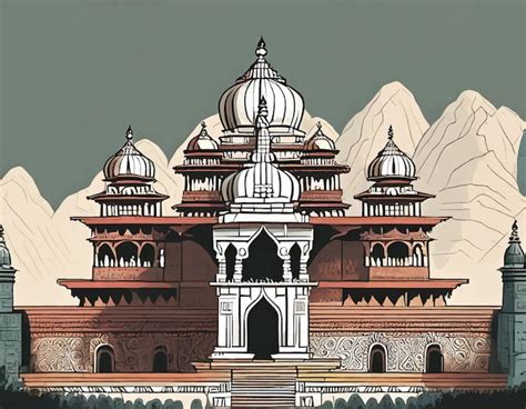 Ayodhya Temple Vectors And Illustrations For Free Download