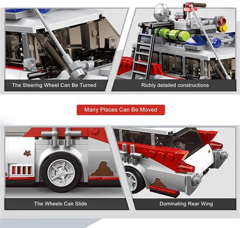 Generic Ghostbusters Ecto 1 Building Kit Abs Plastic Blocks 605pcs