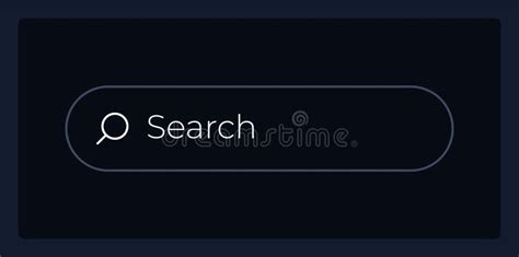 Search Bar Ui Element Template Stock Vector Illustration Of Mobile Website 263986126