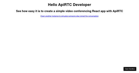 apirtc react lib demo codesandbox