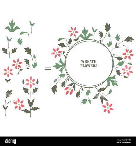 Minimalist Wedding Invitation Floral Card Simple Wreath Wildflowers