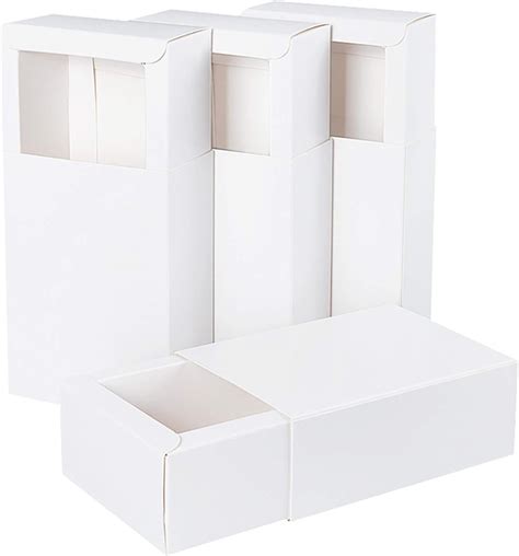 BENECREAT 20 Pack Kraftpapier Schubladenbox 11 3x8 3x4 5cm Weißer Seifenschmuck Kleine