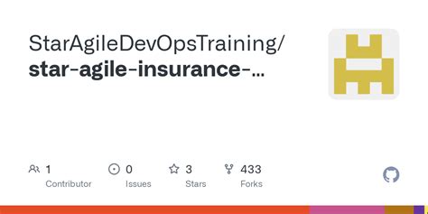 Github Staragiledevopstraining Star Agile Insurance Project