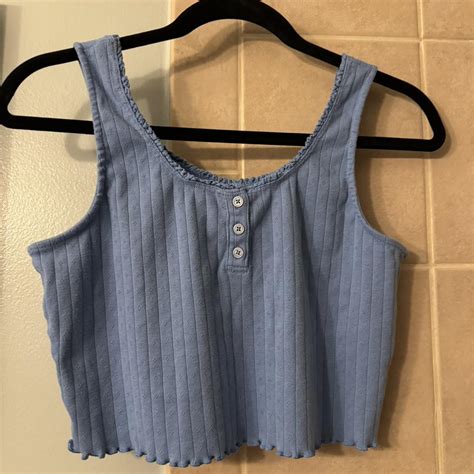 Blue Cropped Tank From Kohls💙 Depop