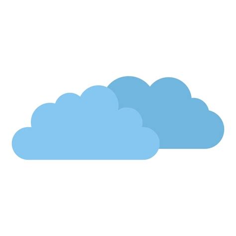 Premium Vector Data Cloud Icon Flat Illustration Of Data Cloud