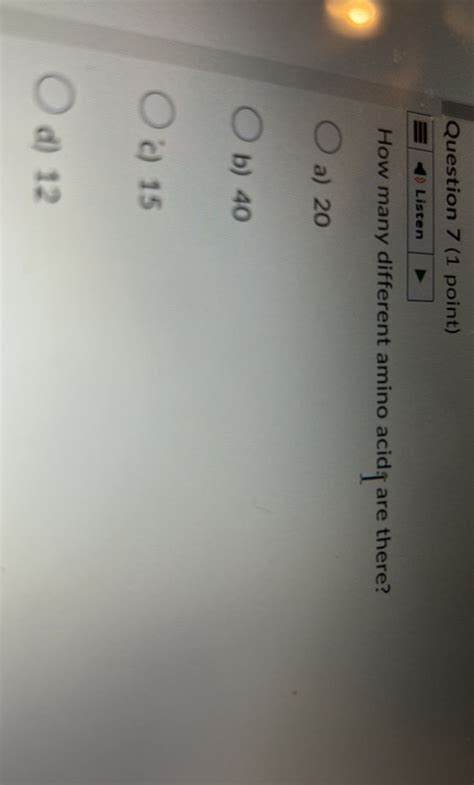 How Many Different Amino Acid Are There A Studyx