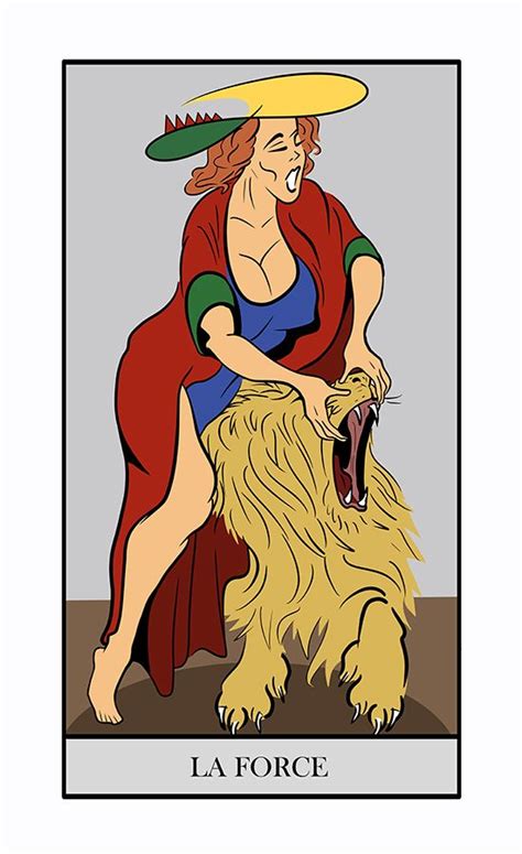 La Force Tarot Dessin Abstrait Abstrait Dessin