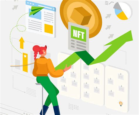 Woman See Nft Graphic Chart Concept Freevectors