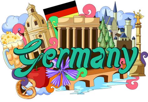 Top 60 Munich Germany Travel Doodle With Architecture Clip Art Vector