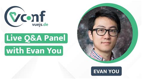 Live Qanda Panel With Evan You The Creator Of Vuejs Vuejsde Conf
