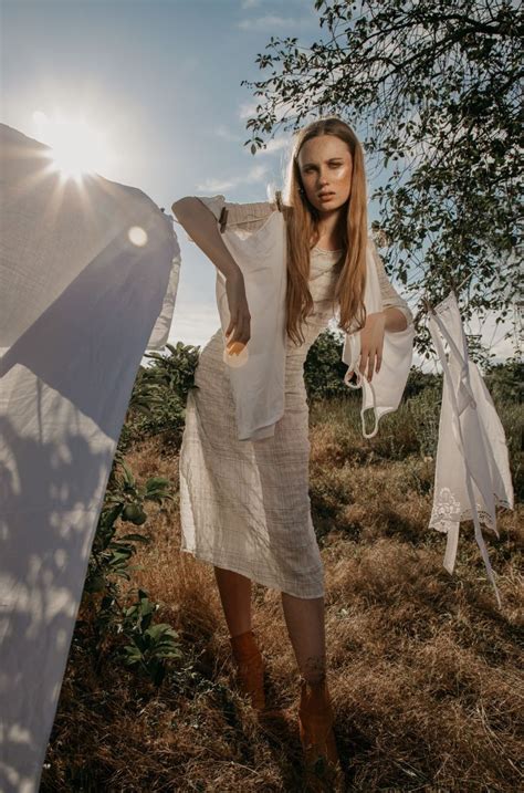 Anna Vankova Анна Ванькова Model White Dress Dress