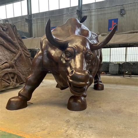 Brass Bull Wall Street Arturban Sculpture