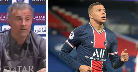 Luis Enrique Confirme Le Départ De Mbappé Du Psg Jai Toujours L