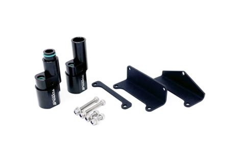 Torque Solution Billet Dual Pass Flex Fuel Sensor Bracket Black Ops