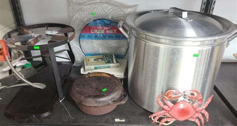 Crab Pot Propane Burner Iron Pot Etc Dixons Auction At Crumpton