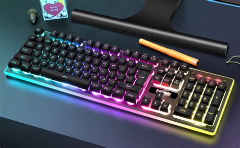 RedThunder K Wireless Gaming Keyboard Rechargeable Quiet Slim Mechanical Feeling