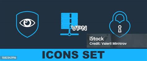 라인 캐슬을 하트 방패 눈 모양으로 설정하고 서버 Vpn 아이콘을 클릭합니다 벡터 Vpn에 대한 스톡 벡터 아트 및 기타 이미지