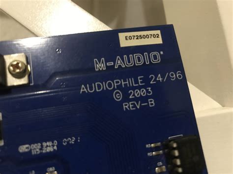 Infrequent Sound Sex Tex Technology M Audio Audiophile 24 96 Rev B