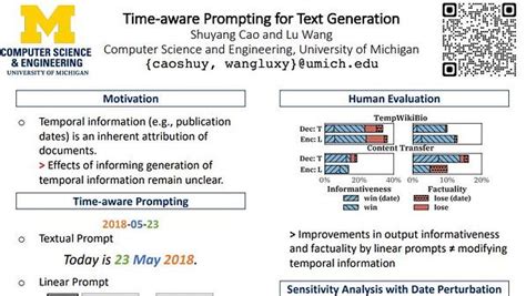 underline time aware prompting for text generation