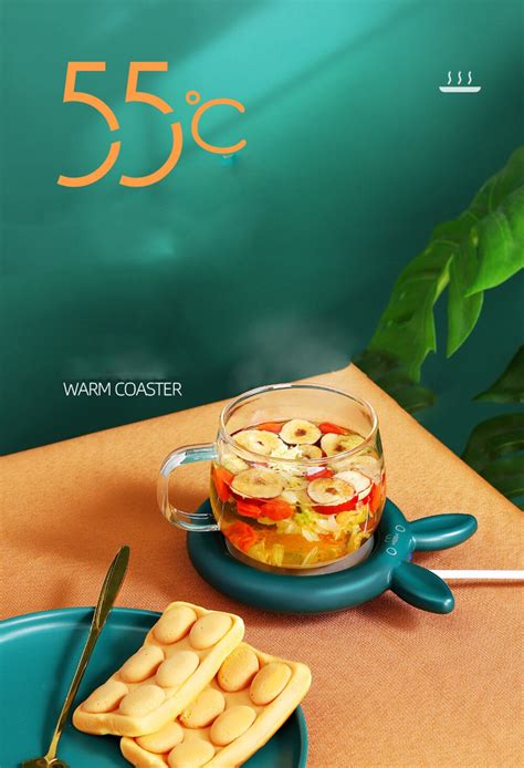 새로운 커피 우유 차 따뜻한 패드 전기 난방 받침 온도 55도 따뜻한 컵 코코아 우유 선물머그잔 Aliexpress