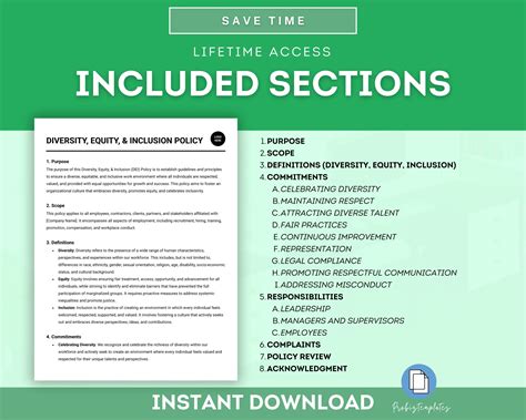 Diversity Equity And Inclusion Policy Template Probiztemplates