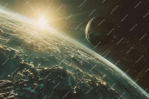 Premium Photo A Planet Orbiting A Pulsar