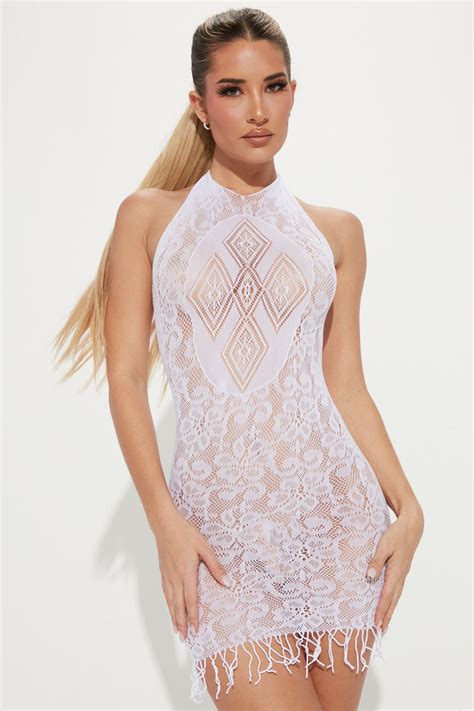 Heart On Fire Bodystocking White Fashion Nova Lingerie And Sleepwear