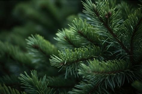 Pruce Pine Branches Season Generate Ai