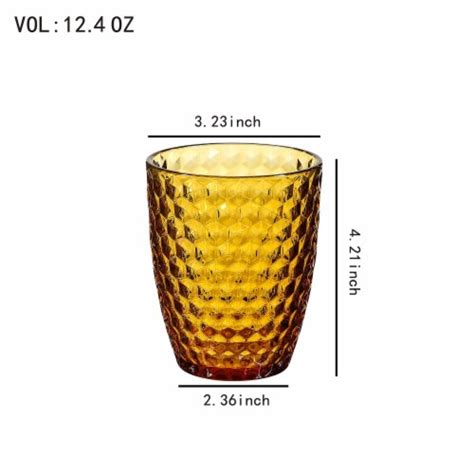 Colored Tumblers And Water Glasses Set Of 4 Multi Colors Drinking Glasses