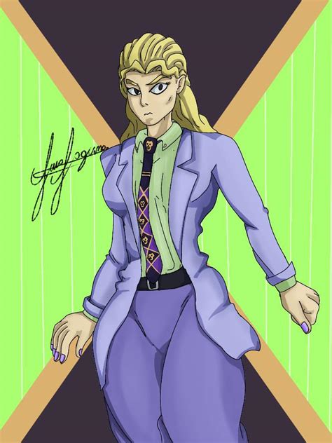Dibujo De Kira Yoshikage Mujer By Lucaguna On Deviantart