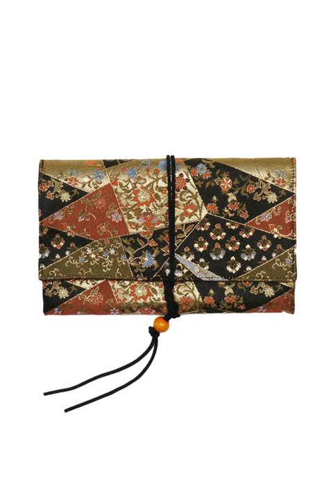 Amazon 金襴 西陣織 御朱印帳入れ 御朱印帳袋 御朱印帳ケース 御朱印帳カバー 紐 日本製 小花レンガ 朱印帳・集印帳 文房
