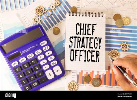 On The Desktop Is A White Notebook With The Text Cao Chief Accounting