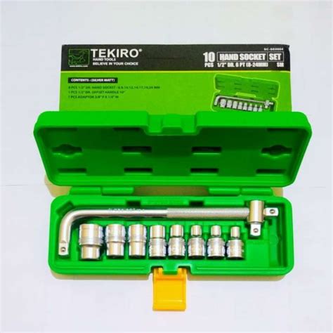 Promo Tekiro Socket Set Square 1 2 Isi 10pc 8mm 24mm Tekiro Sock