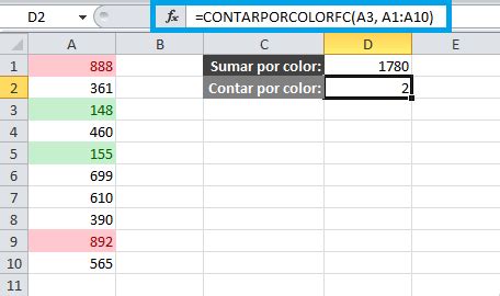Sumar Celdas Por Color En Excel Con Formato Condicional Especialistas