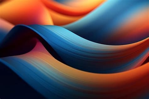 Premium AI Image Abstract Organic Wavy Lines