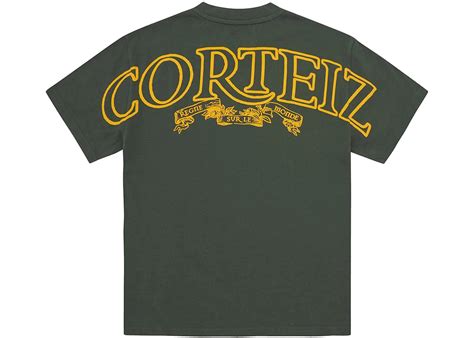 Corteiz Royale Heavyweight Tee Forest Green Yankeekicks Online