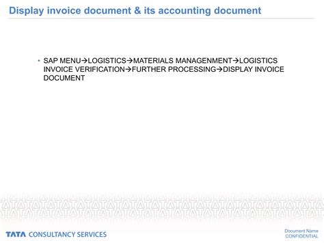 Invoice Verification 2 0 Ppt